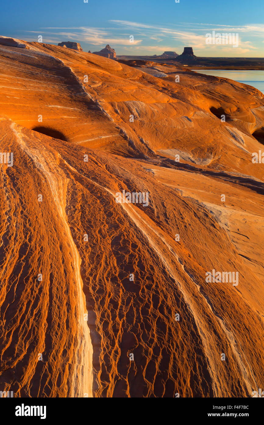USA, Utah. Weathering Pit Ridge at Lake Powell. Credit as: Don Paulson ...