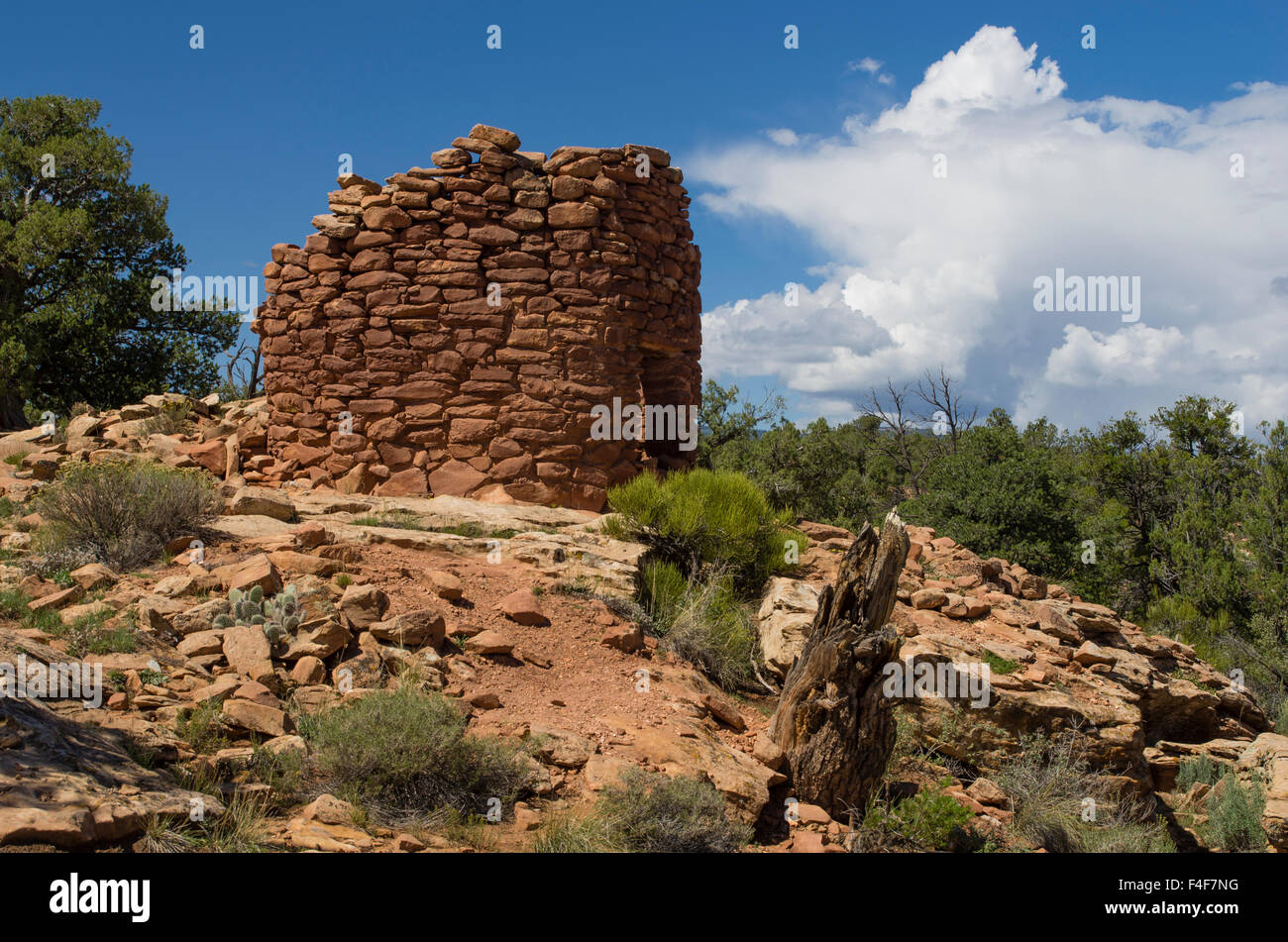 USA, Utah, Blanding. Tower ruin at Mule Canyon Towers Ruins Stock Photo ...