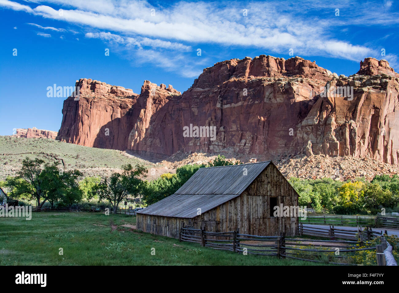 Barn in Fruita, Capitol Reef National Park, Utah Stock Photo - Alamy