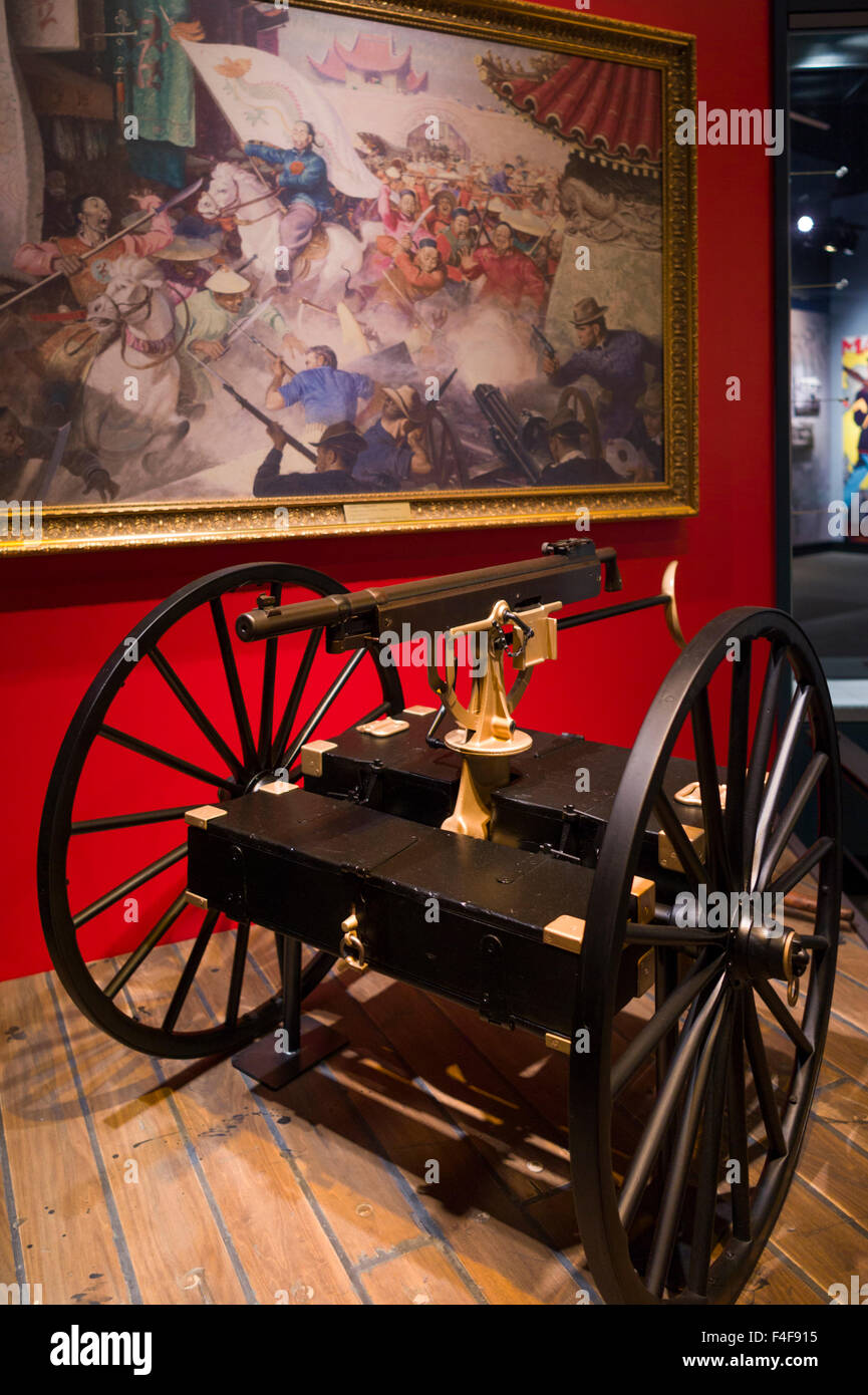 USA, Virginia, Triangle, National Museum of the Marine Corps, Colt 1895 ...