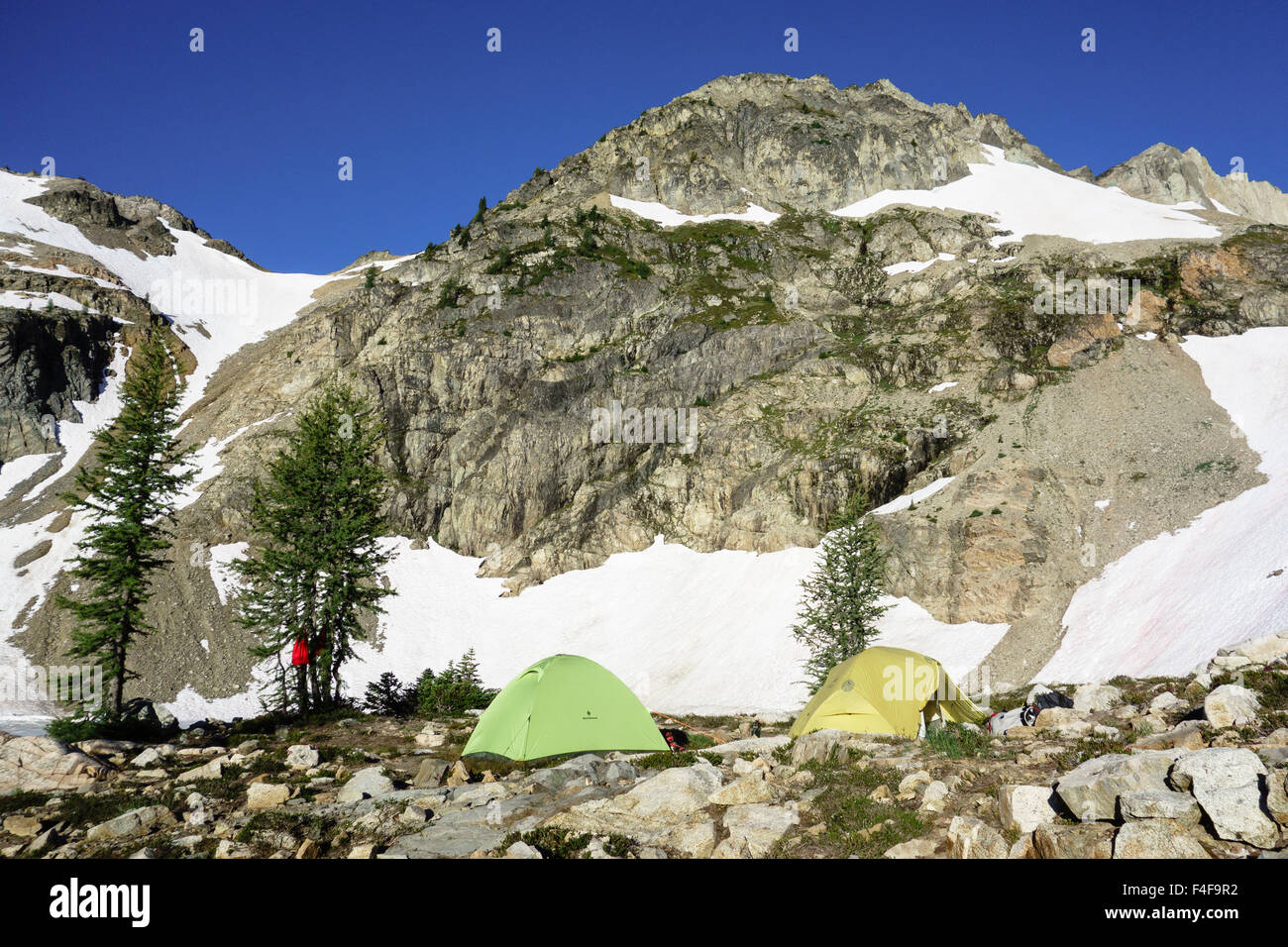 North Cascades, Washington State. Campsite at Wing Lake Stock Photo - Alamy