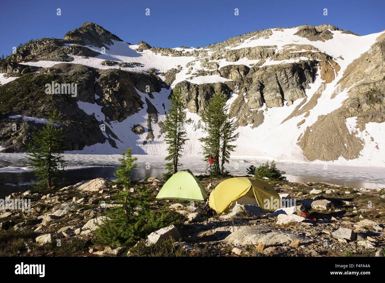 North Cascades, Washington State. Campsite at Wing Lake Stock Photo - Alamy