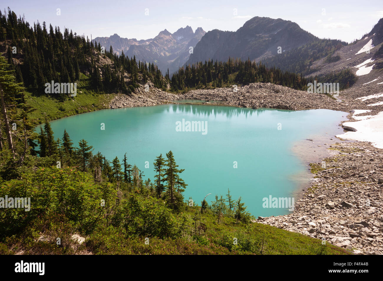 North Cascades, Washington State. Lewis Lake Stock Photo - Alamy