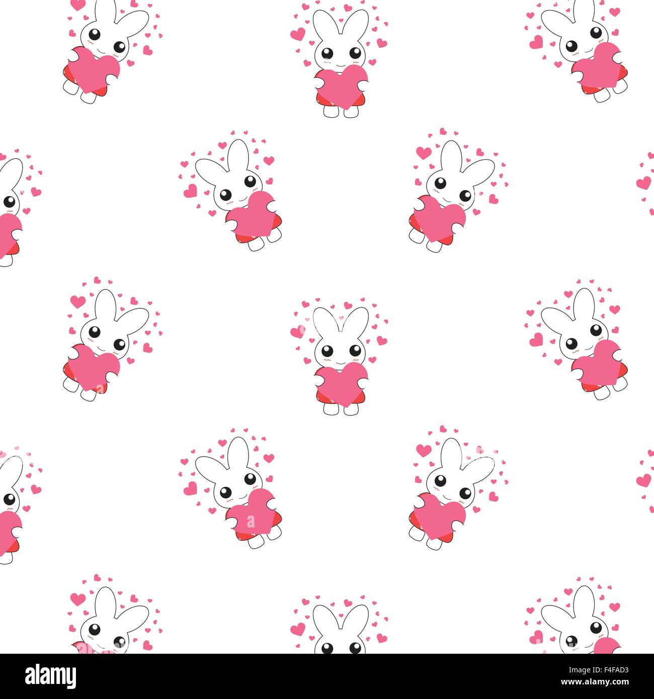 Bunny with heart Stock Vector Images - Alamy