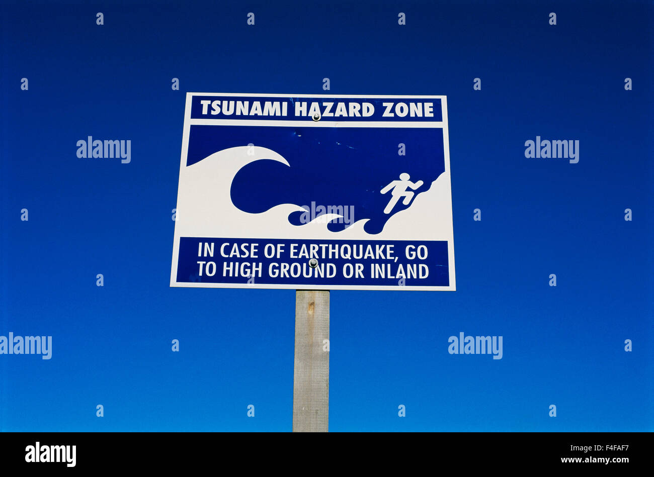 USA, Washington, Warning Sign Posted (Large format sizes available ...