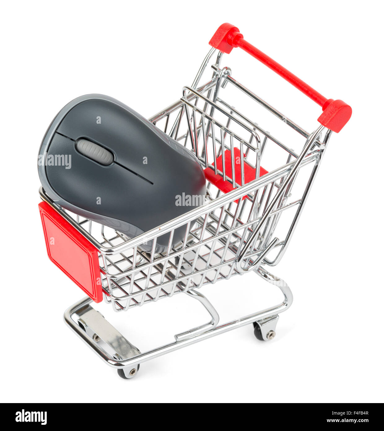 Computer mouse in shopping cart Stock Photo - Alamy