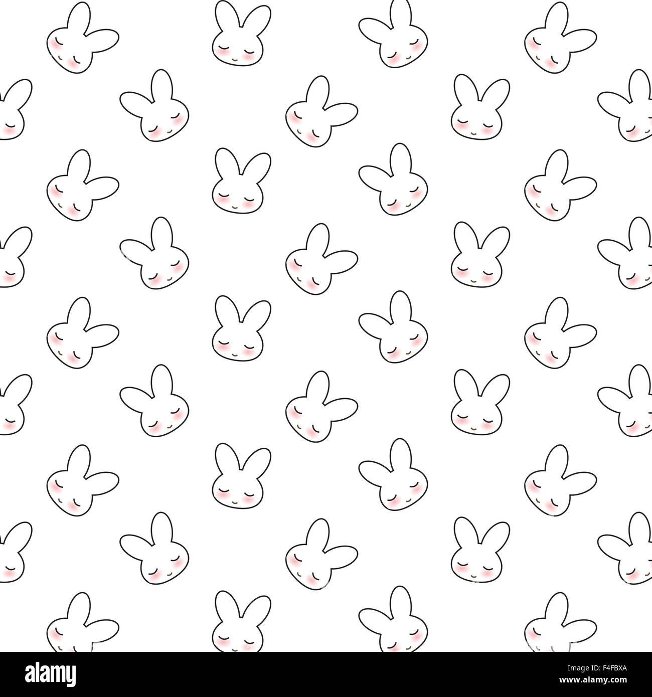 Bunny pattern Cut Out Stock Images & Pictures - Alamy