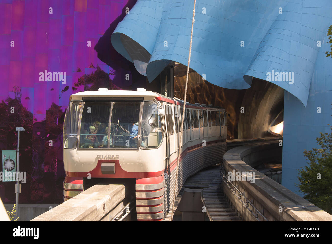 Seattle center monorail station hi-res stock photography and images - Alamy