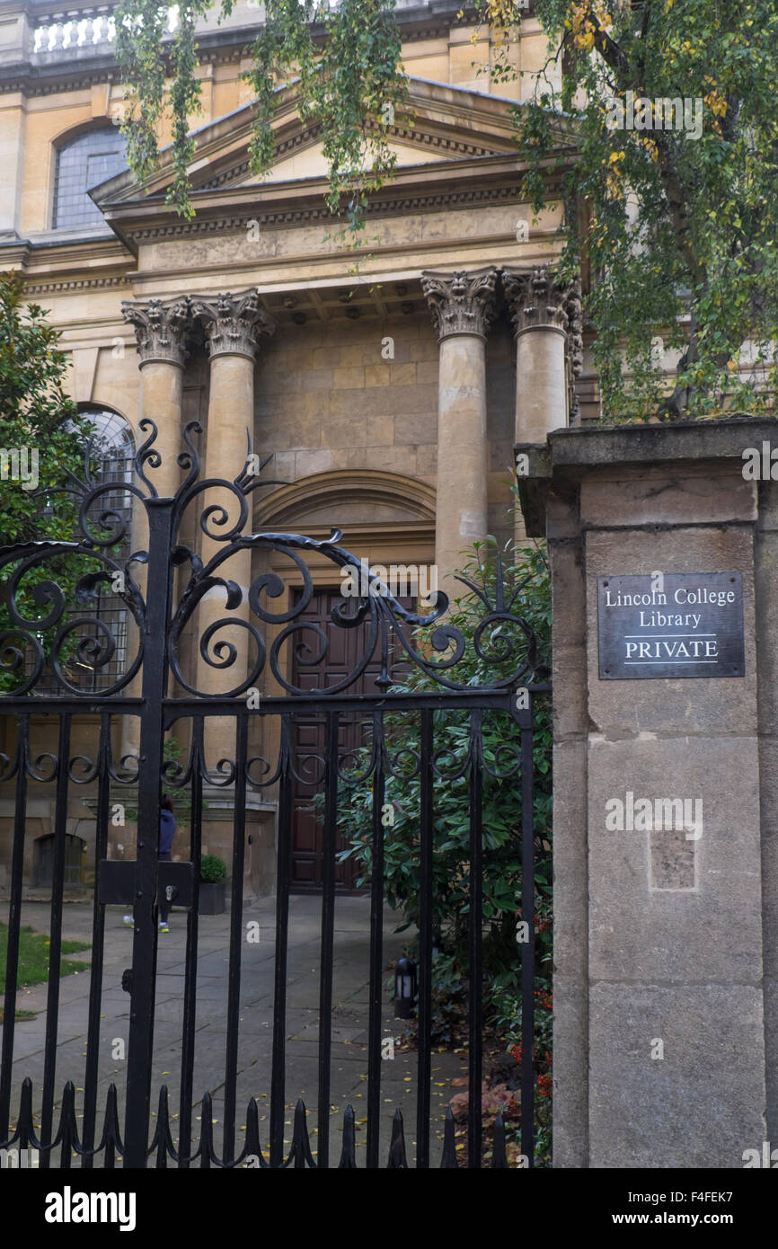 Lincoln college library oxford hi-res stock photography and images - Alamy