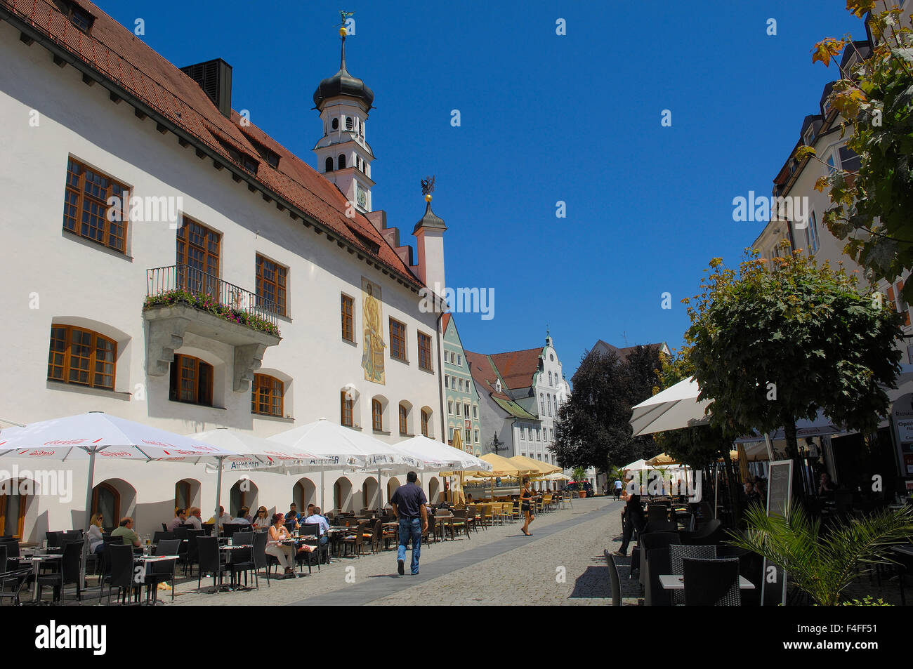 Kempten, Allgau, Town Hall, Rathaus, Allgaeu, Bavaria, Germany Stock ...