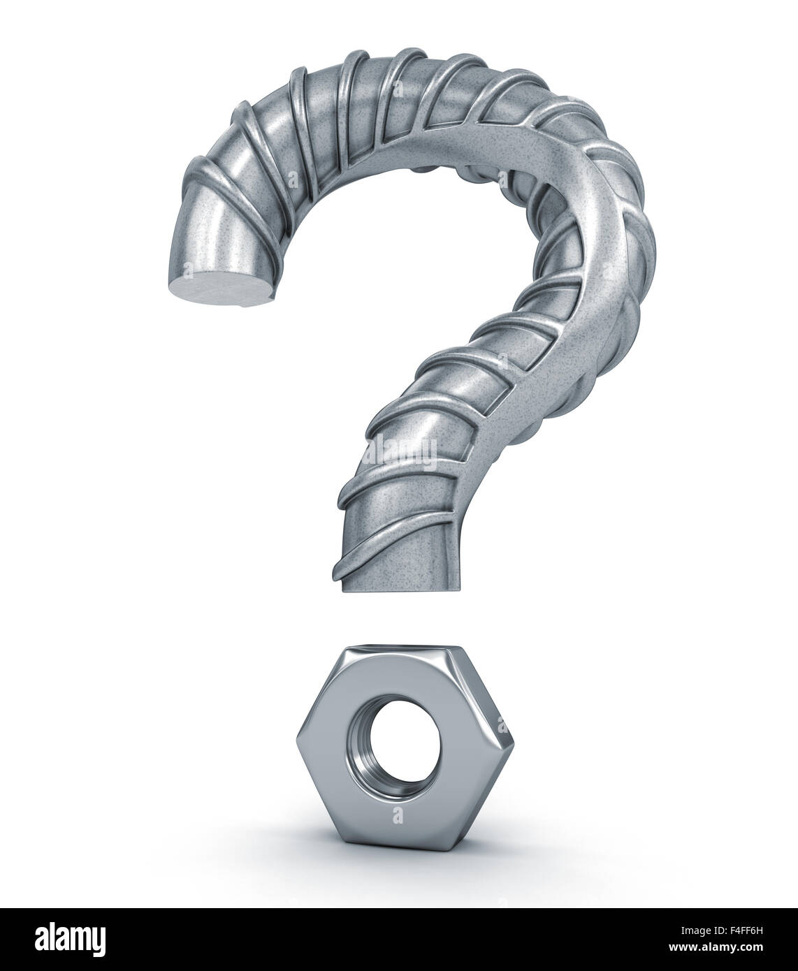 Question Mark of the Building armature. Image with clipping path Stock ...