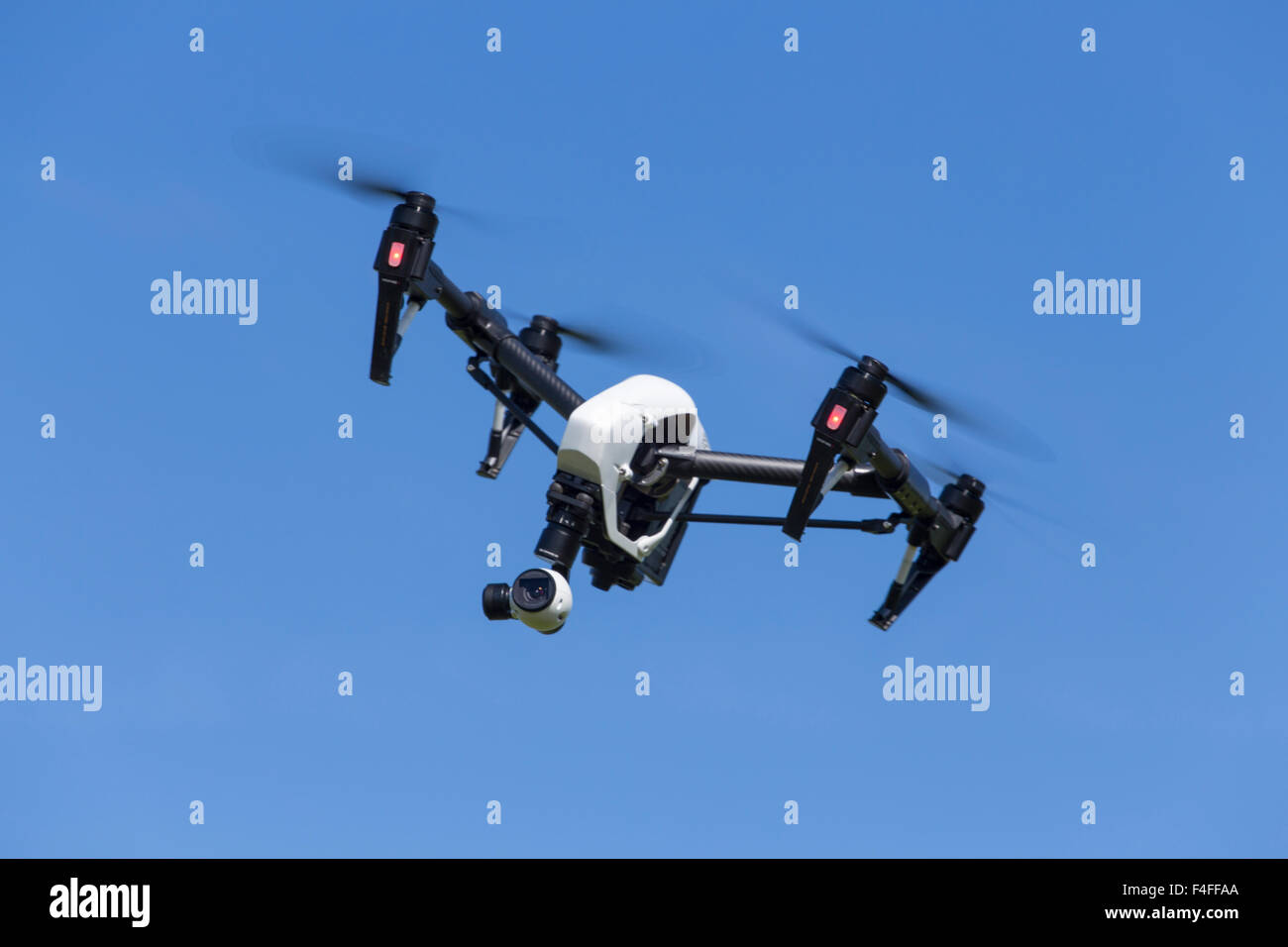 Quadcopter Drone DJI Inspire with camera for aerial photography and ...