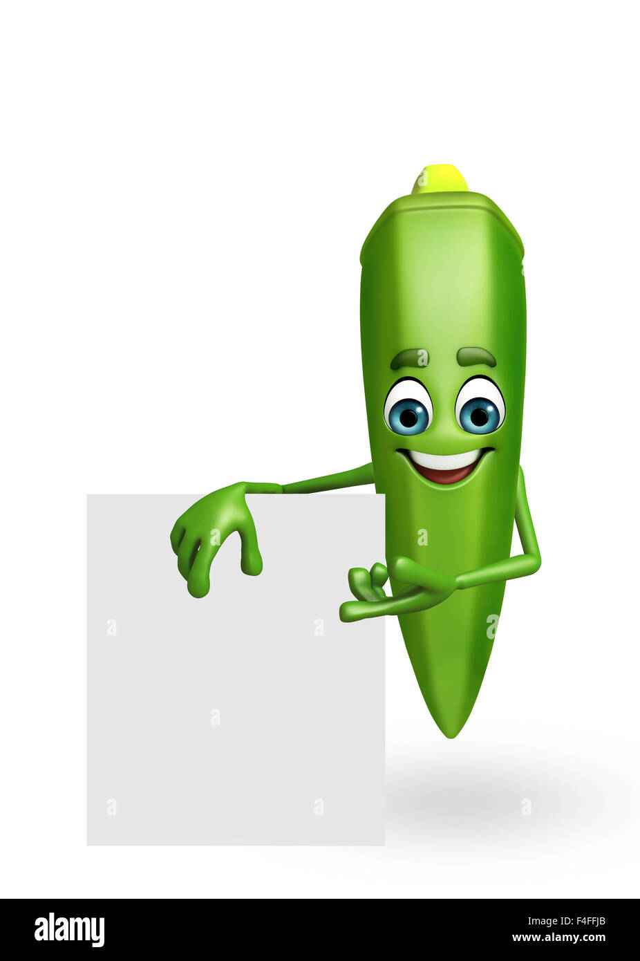 3d rendered illustration of ladyfinger cartoon character Stock Photo ...