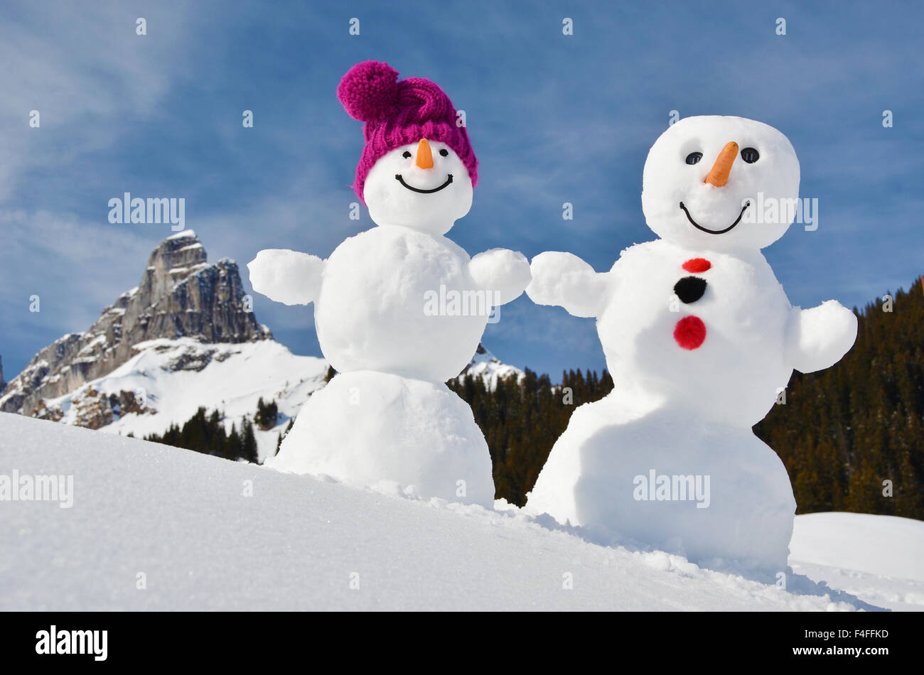 Snowman Couple