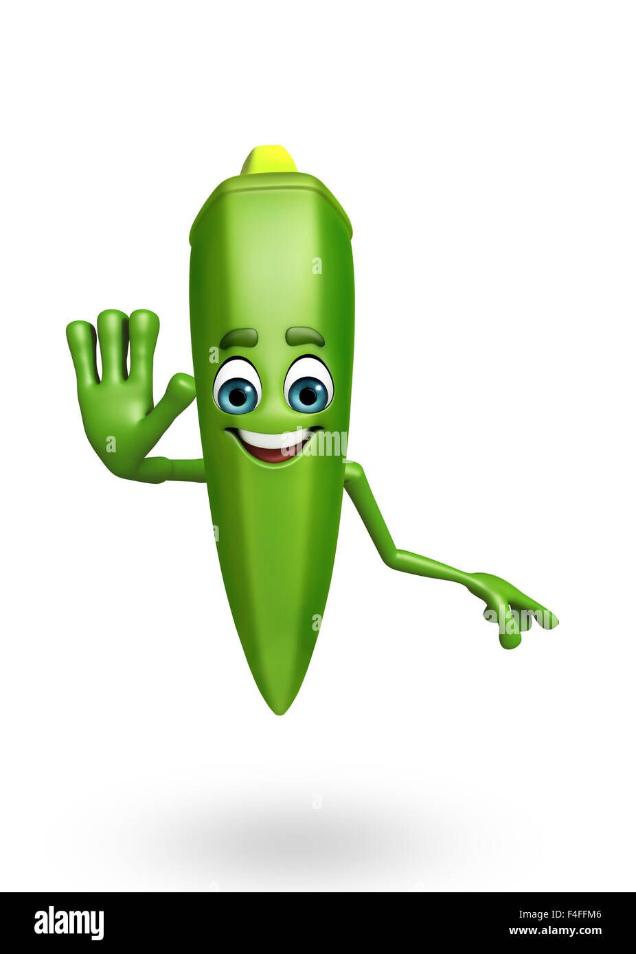 3d rendered illustration of ladyfinger cartoon character Stock Photo ...