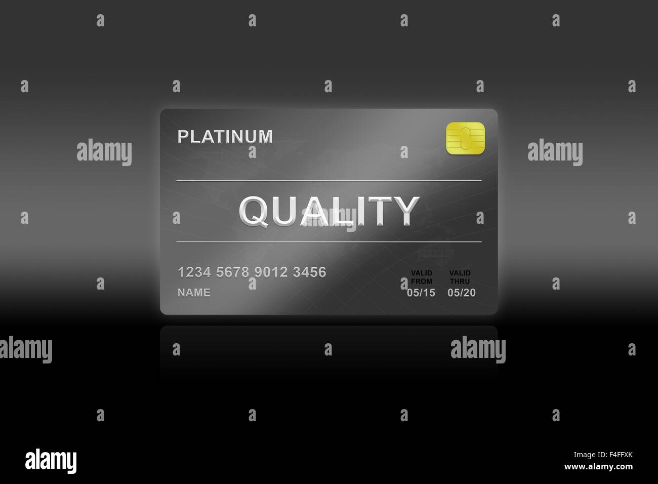 high quality platinum card on black background Stock Photo - Alamy
