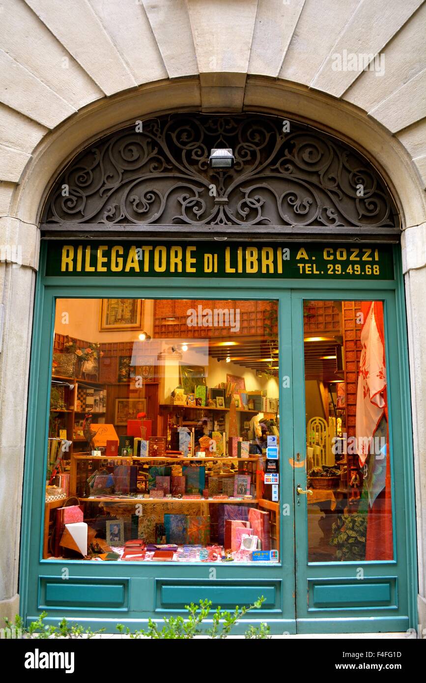 Shop window in Florence Italy Stock Photo - Alamy