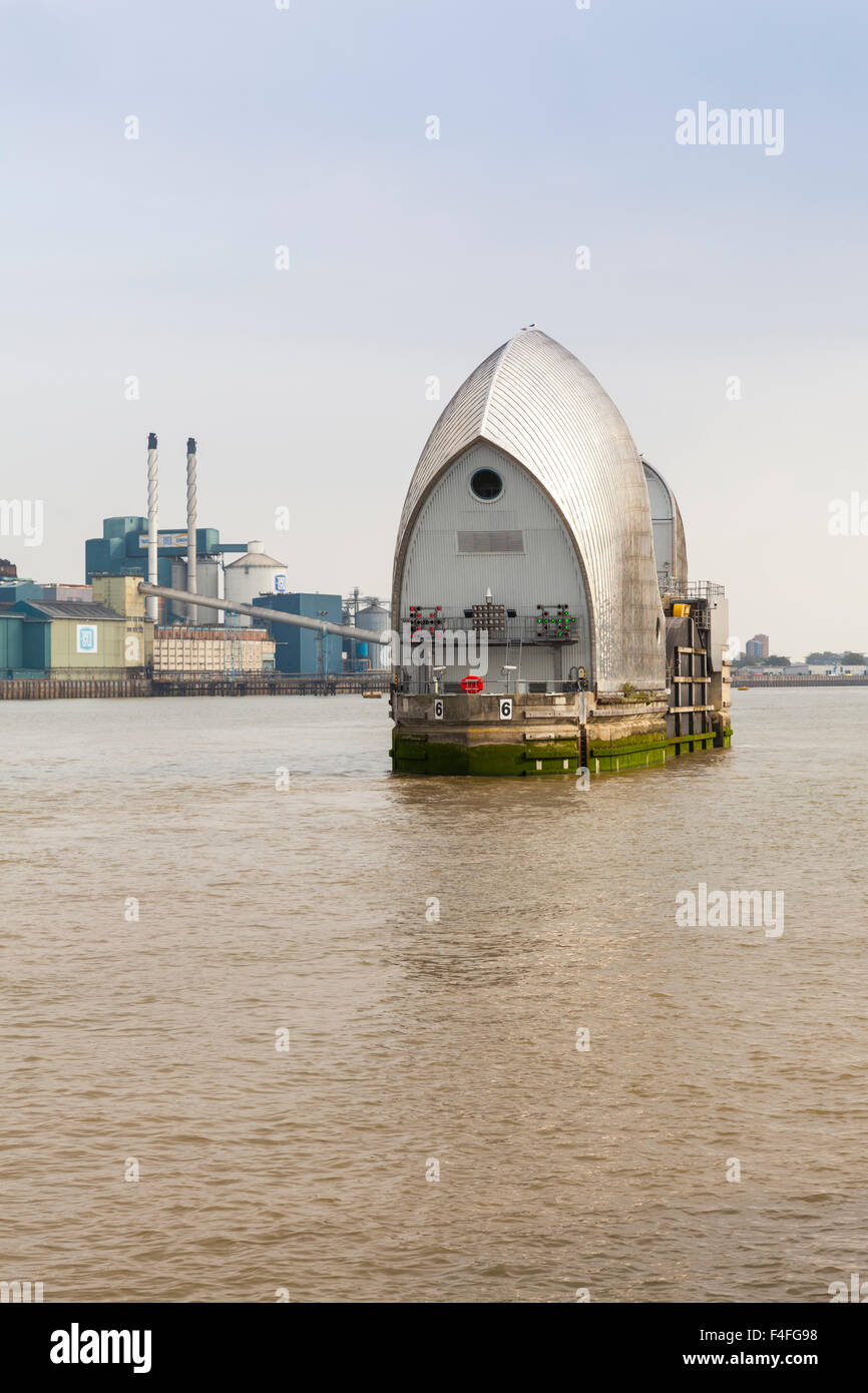 Thames Barrier flood defence barriers, flooding protection near ...
