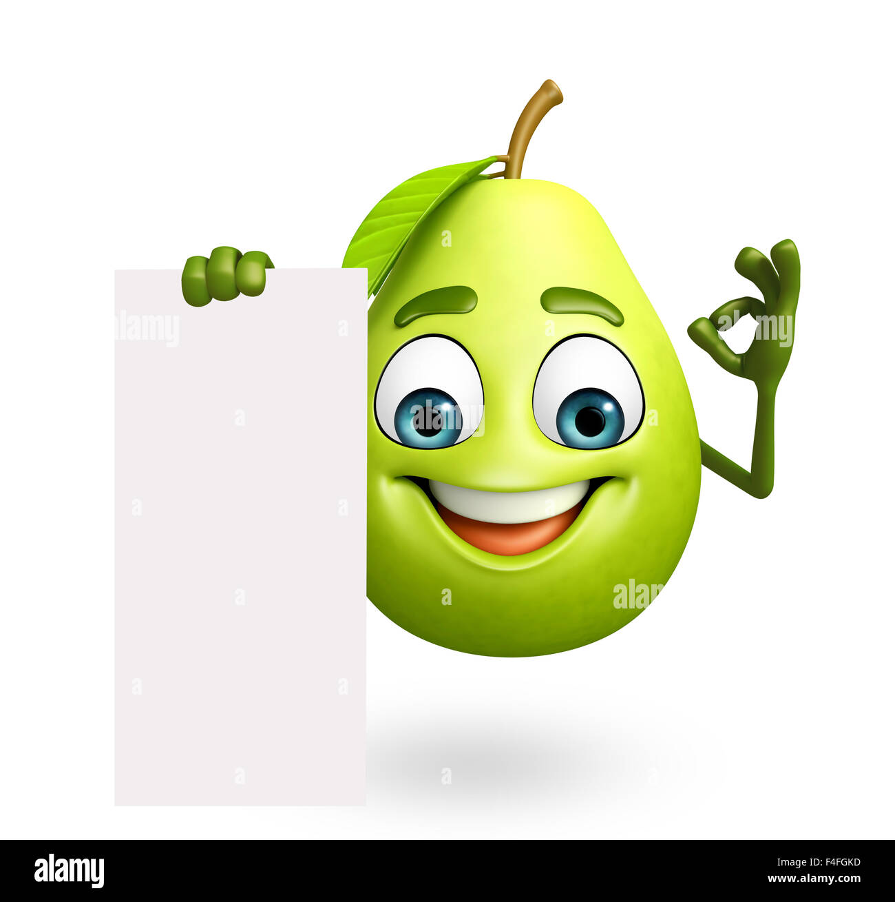 3d rendered illustration of guava cartoon character Stock Photo - Alamy