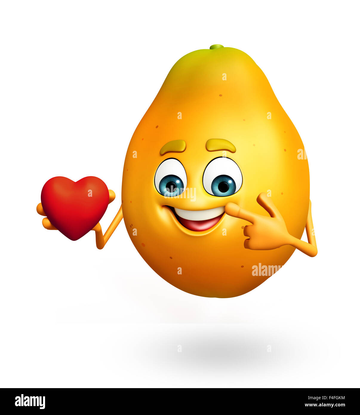 3d rendered illustration papaya cartoon hi-res stock photography and ...