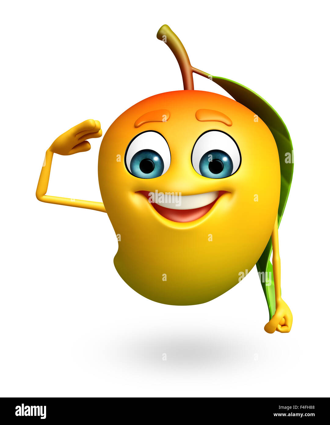 3d rendered illustration of mango cartoon character Stock Photo - Alamy