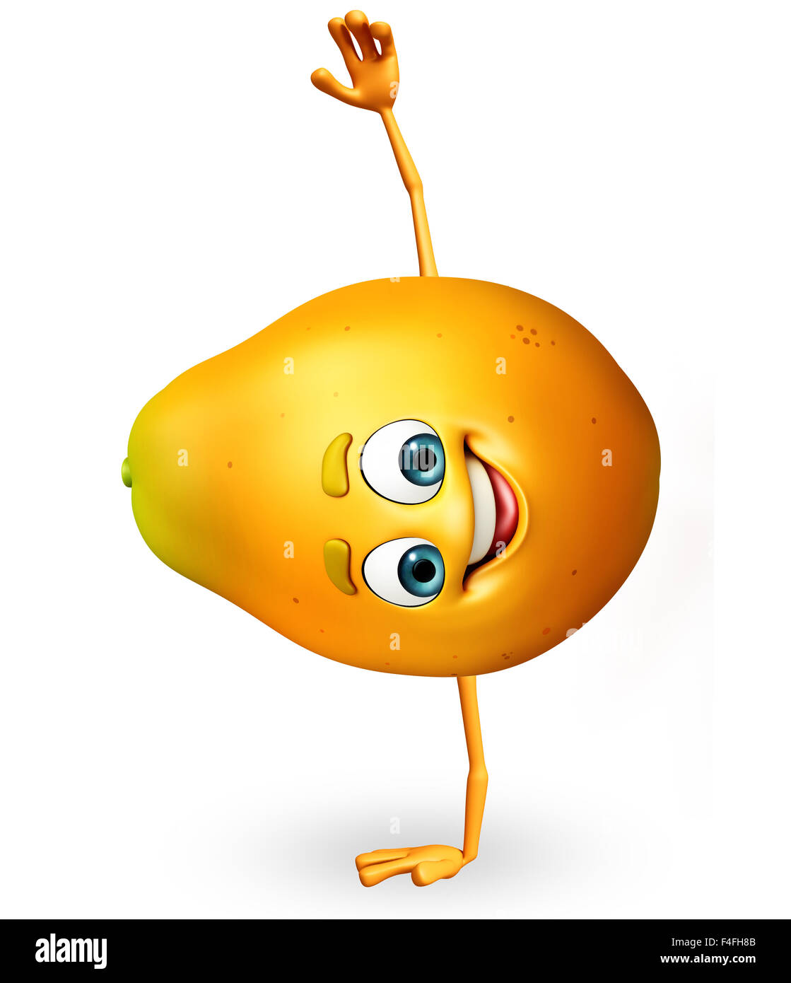 3d rendered illustration papaya cartoon hi-res stock photography and ...