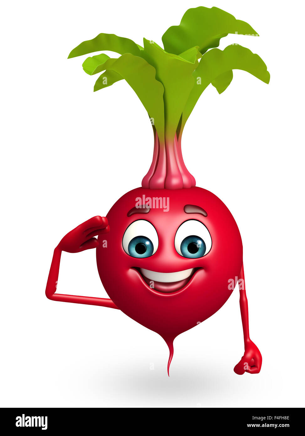 3d rendered illustration of cartoon character of beet root Stock Photo ...