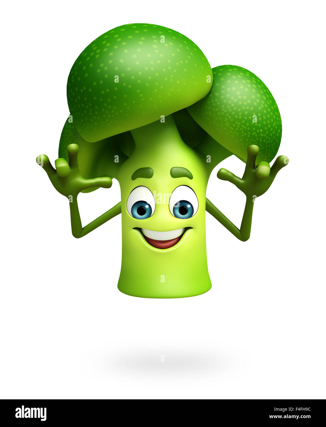 3d rendered illustration of cartoon character of broccoli Stock Photo - Alamy