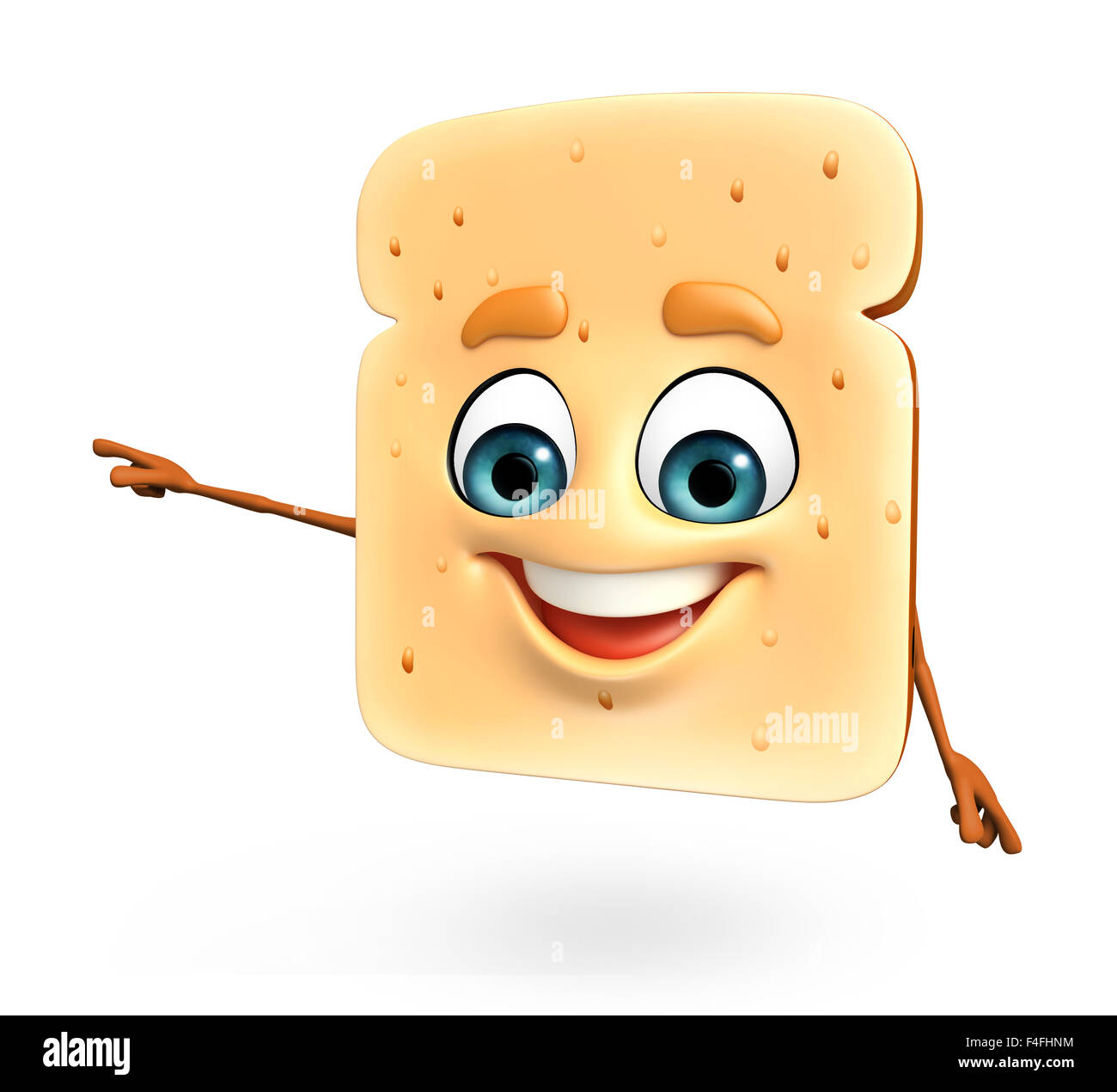 3d rendered illustration of cartoon character of bread Stock Photo - Alamy