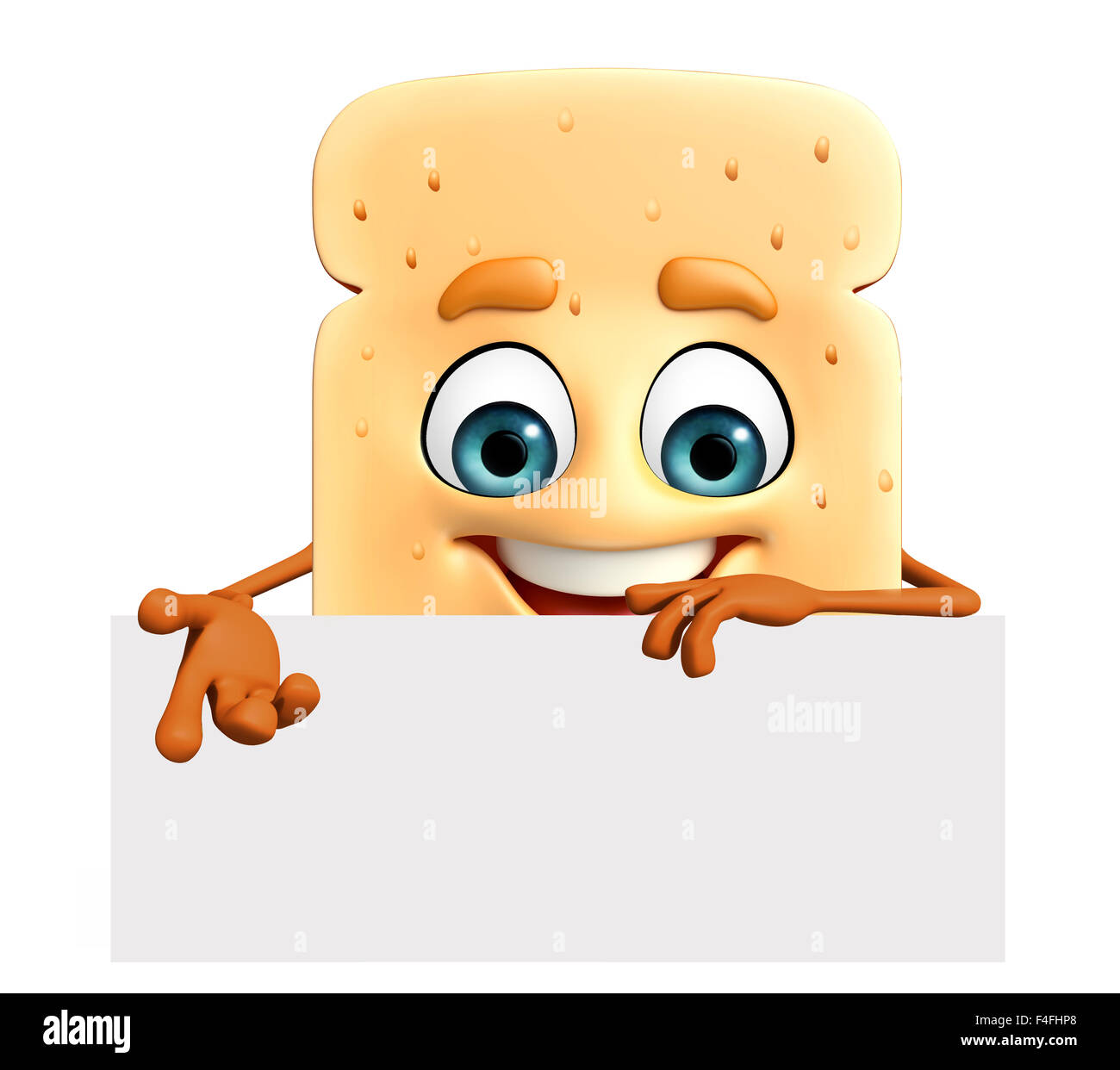 3d rendered illustration of cartoon character of bread Stock Photo - Alamy