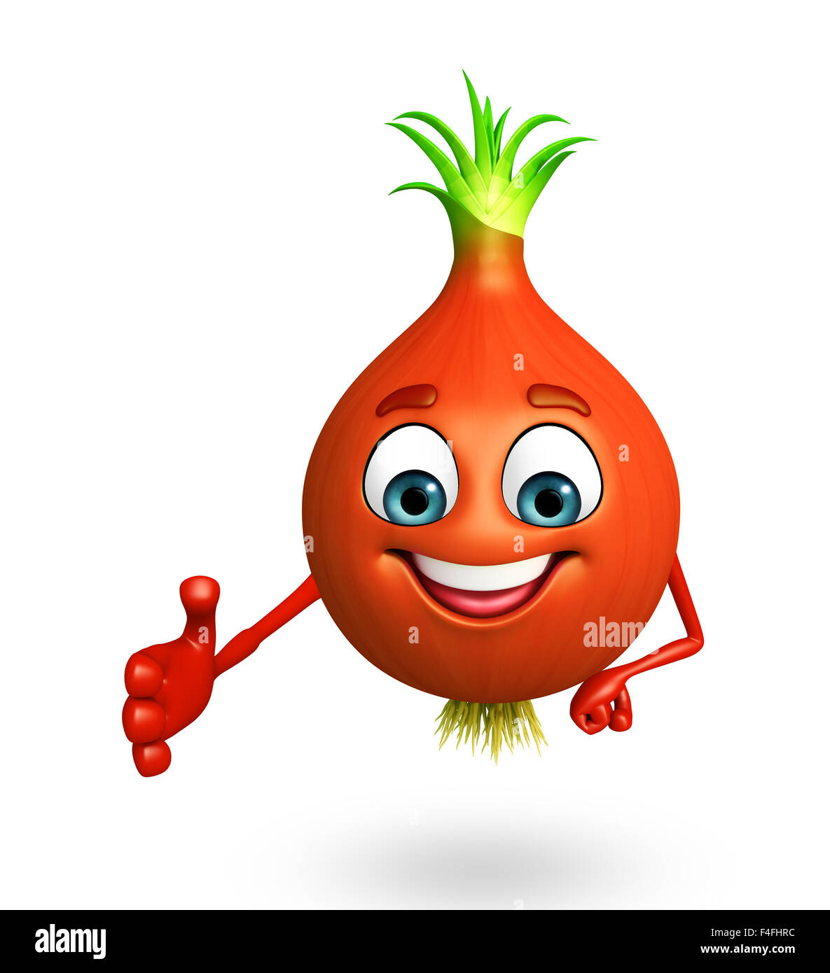 3d rendered illustration of onion cartoon character Stock Photo - Alamy
