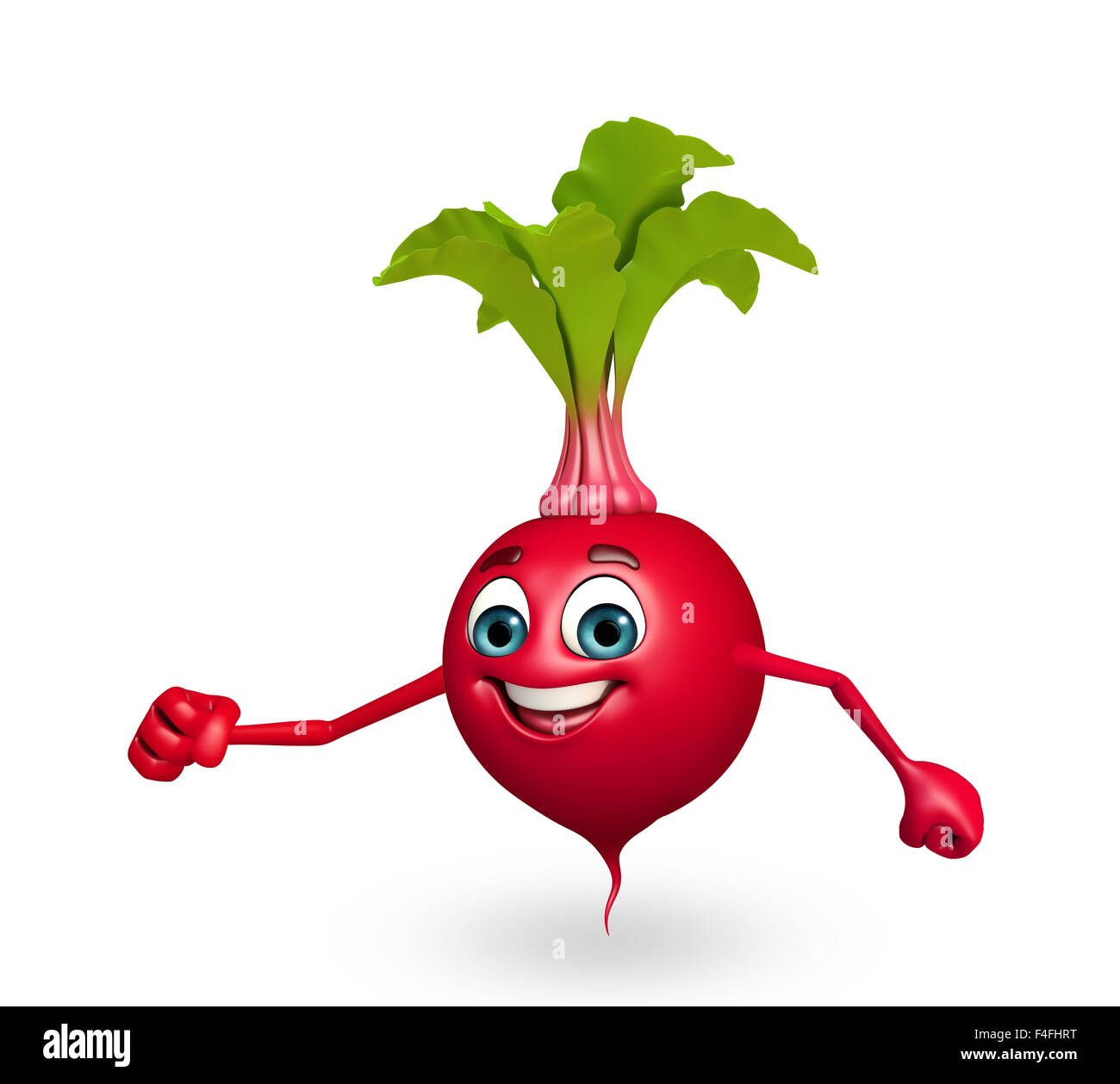 3d rendered illustration of cartoon character of beet root Stock Photo ...