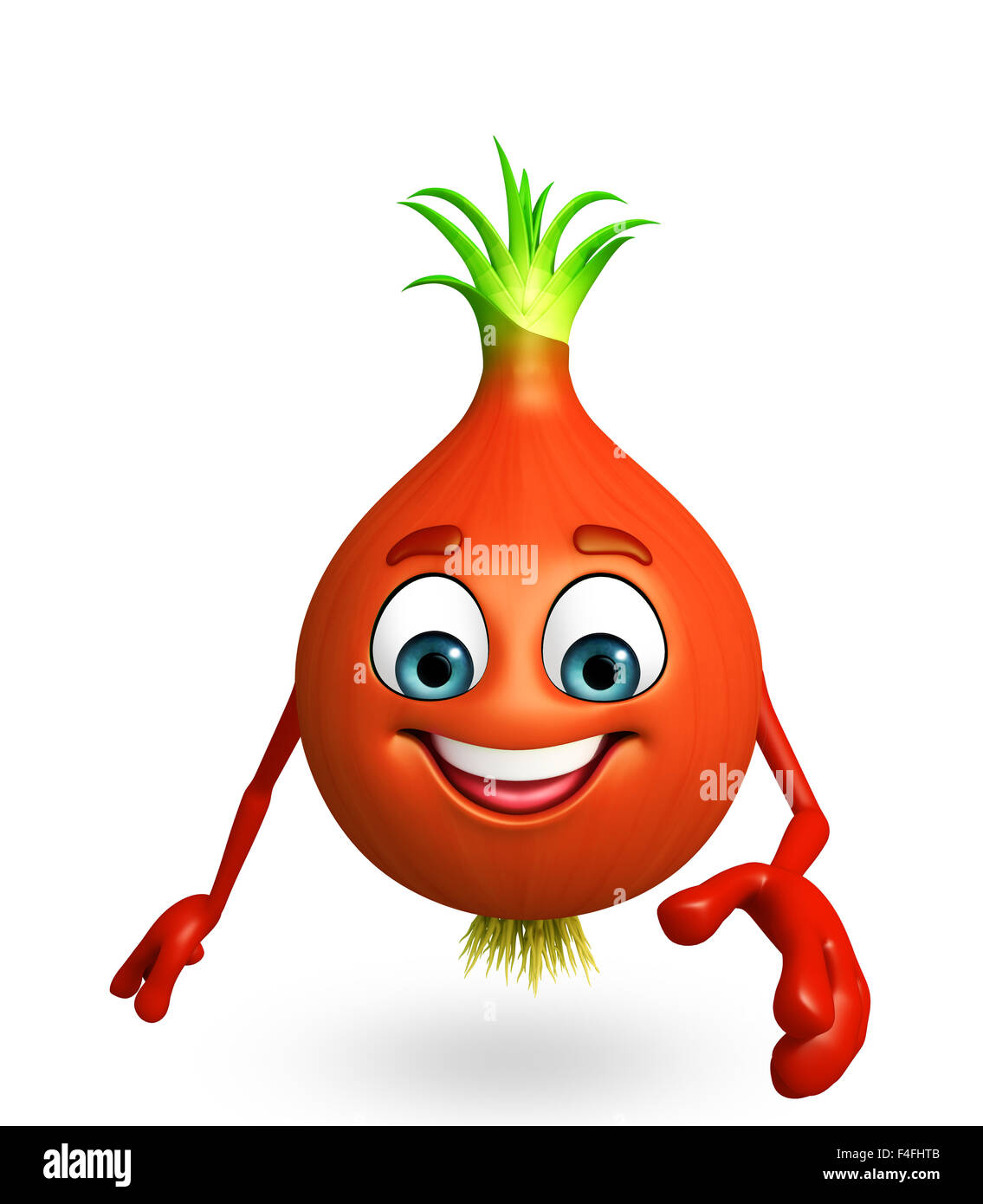 3d rendered illustration of onion cartoon character Stock Photo - Alamy