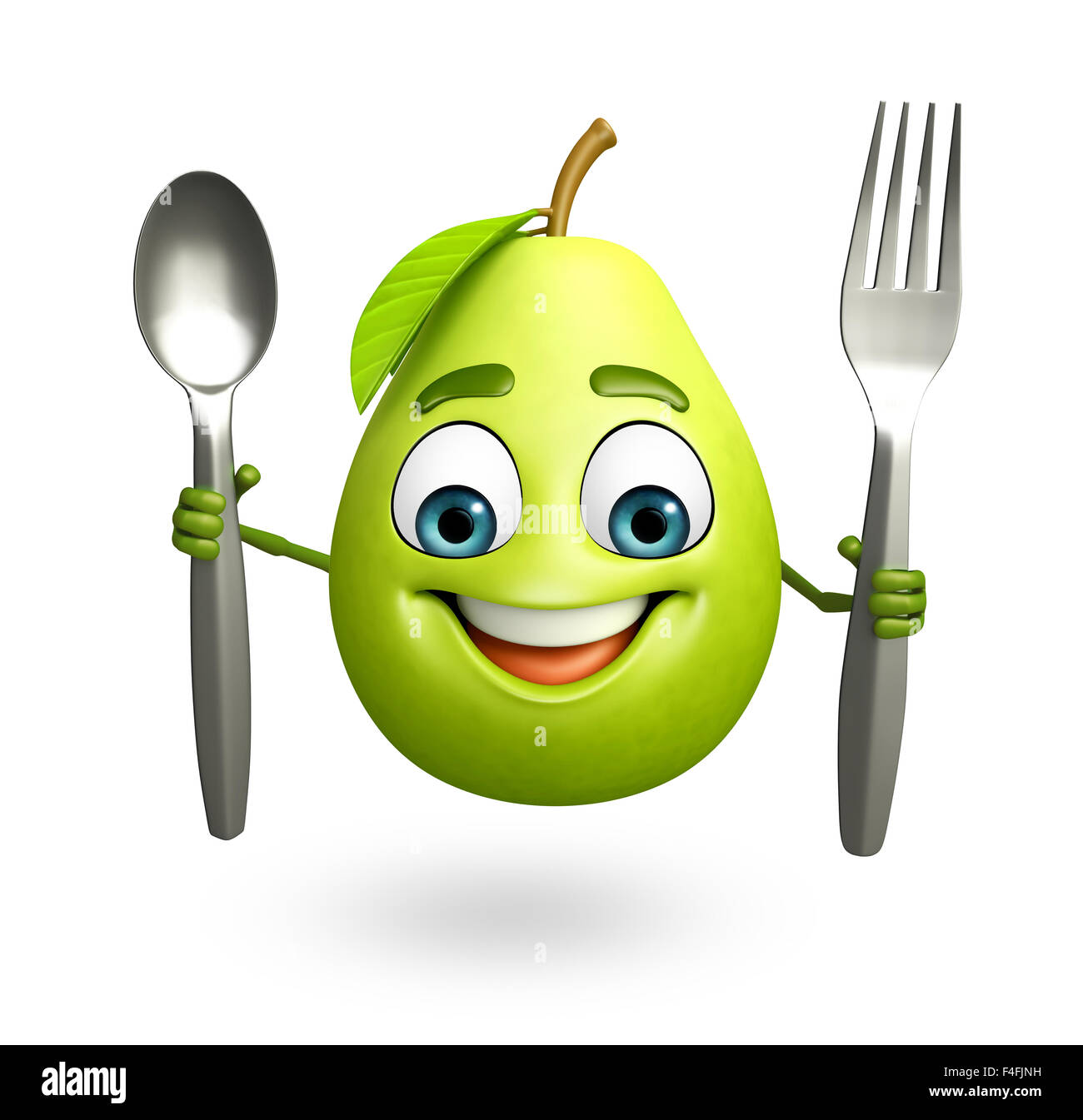 3d rendered illustration of guava cartoon character Stock Photo - Alamy