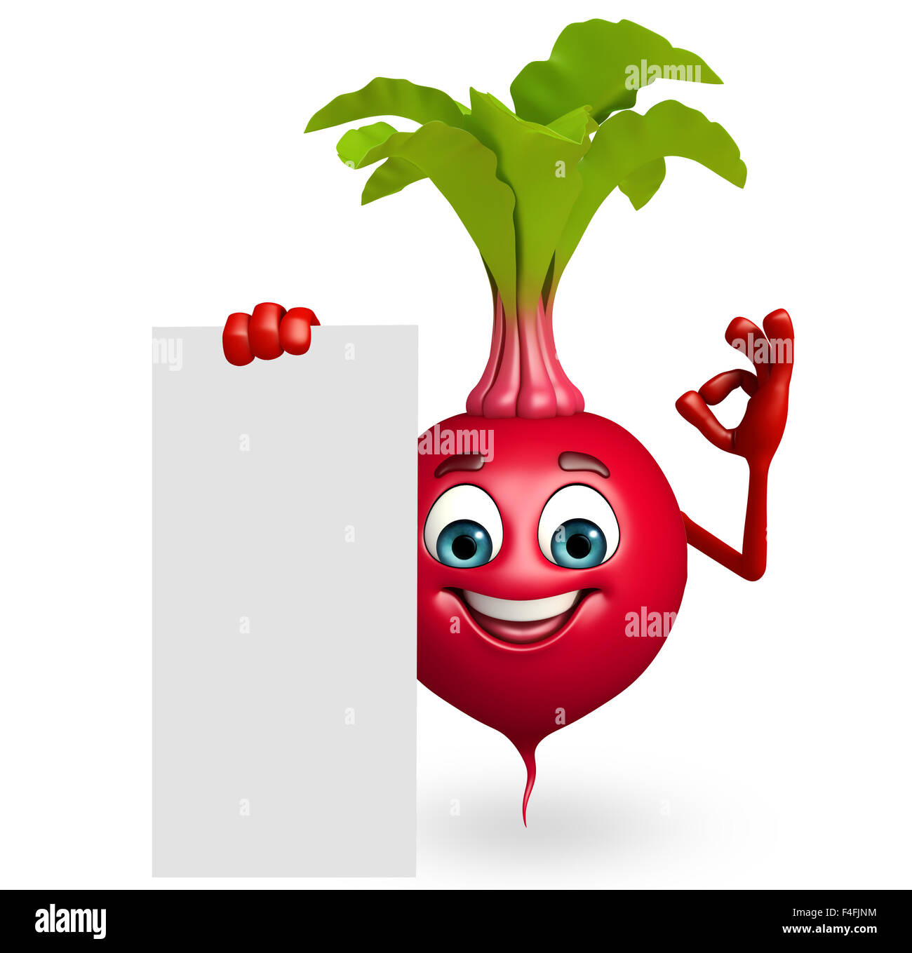 3d rendered illustration of cartoon character of beet root Stock Photo ...