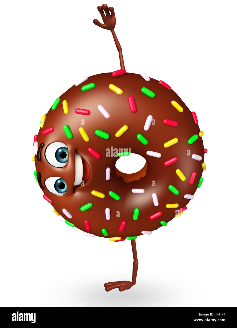 3d rendered illustration of na cartoon character Stock Photo - Alamy