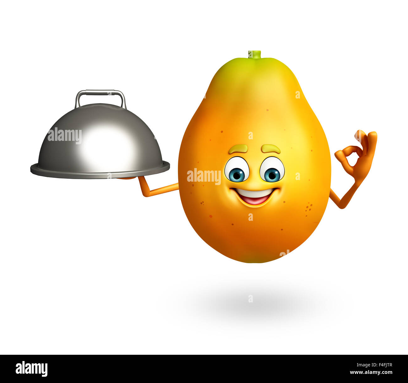 3d rendered illustration papaya cartoon hi-res stock photography and ...