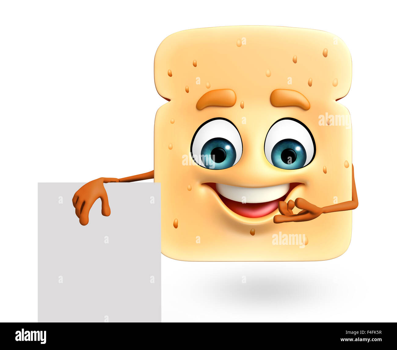 3d rendered illustration of cartoon character of bread Stock Photo - Alamy