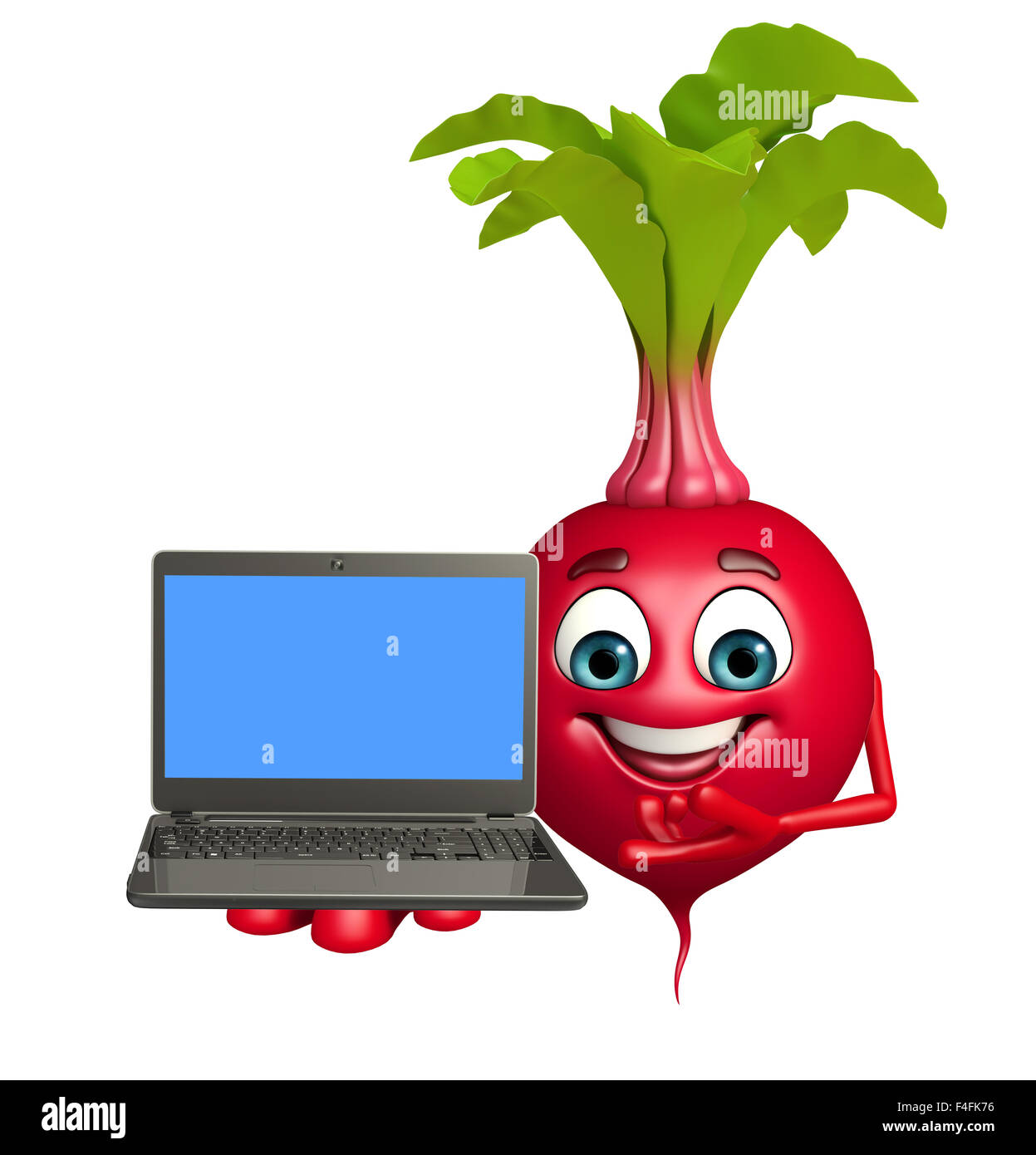 3d rendered illustration of cartoon character of beet root Stock Photo ...