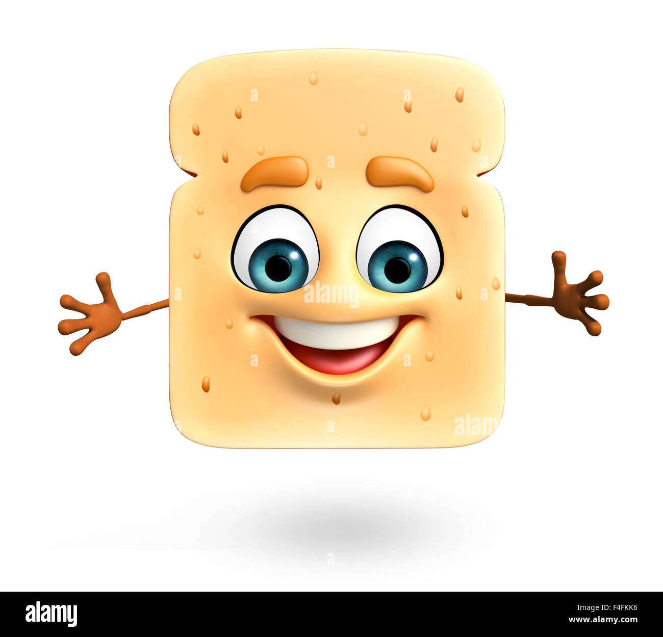 3d rendered illustration of cartoon character of bread Stock Photo - Alamy