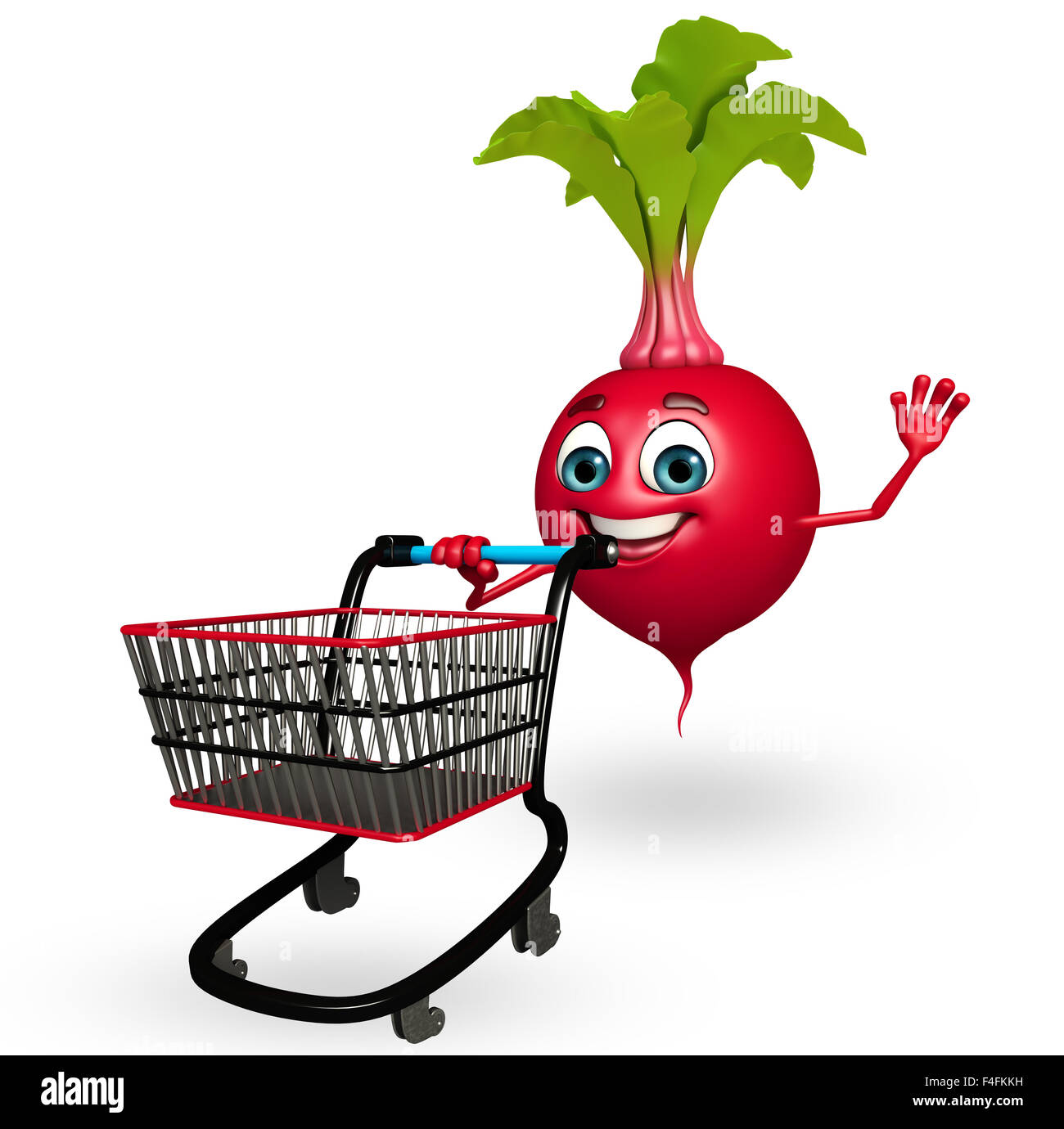 3d rendered illustration of cartoon character of beet root Stock Photo ...