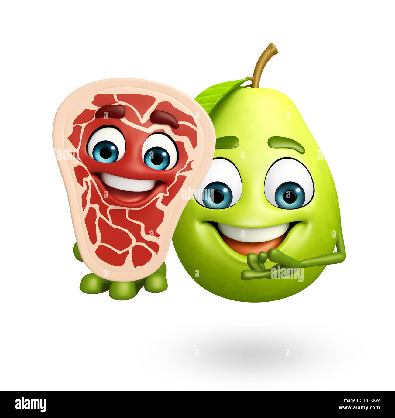 3d rendered illustration of guava cartoon character Stock Photo - Alamy