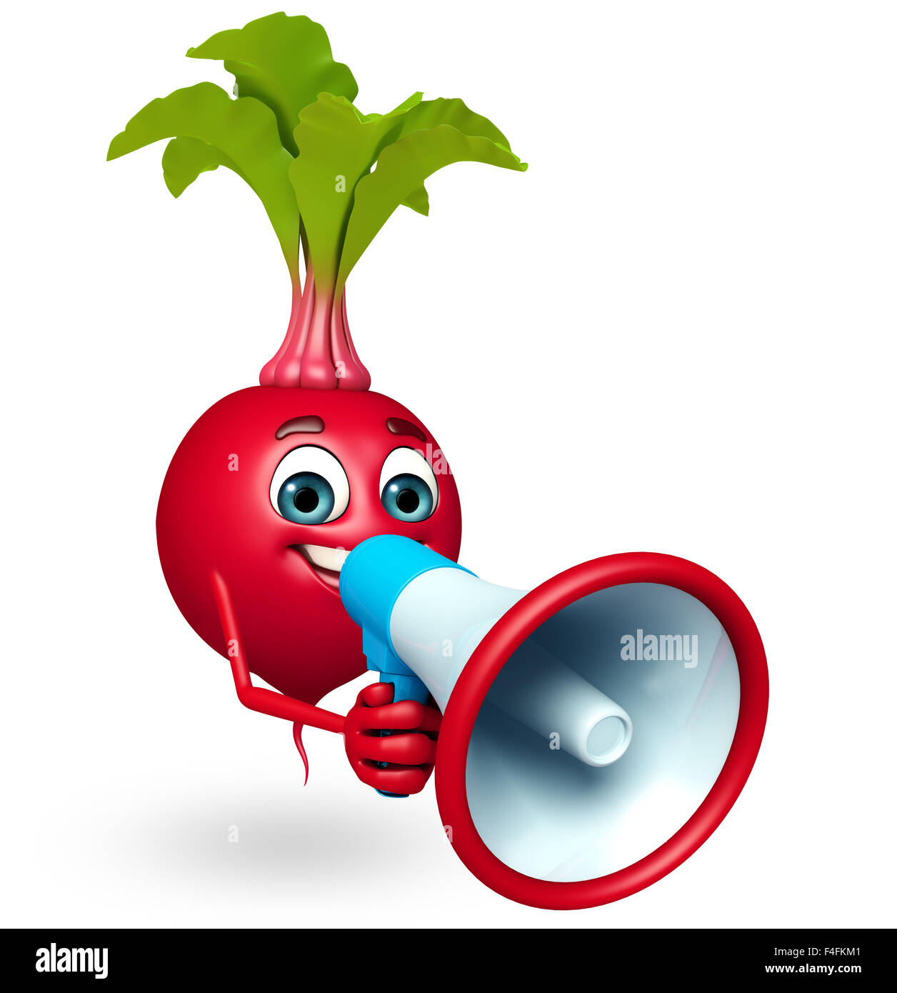 3d rendered illustration of cartoon character of beet root Stock Photo ...