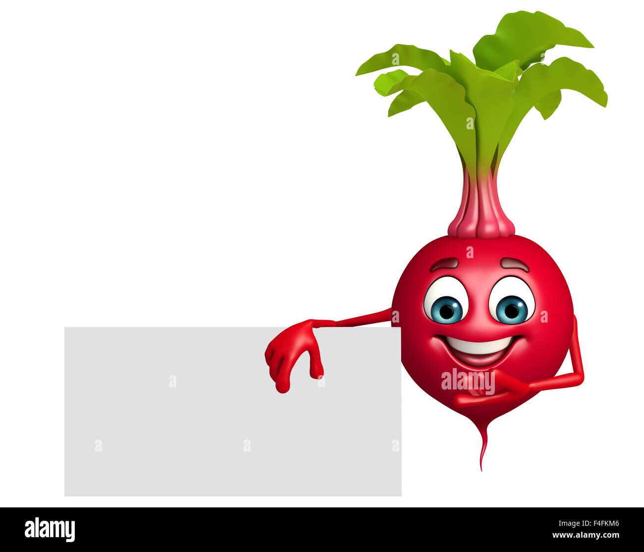 3d rendered illustration of cartoon character of beet root Stock Photo ...