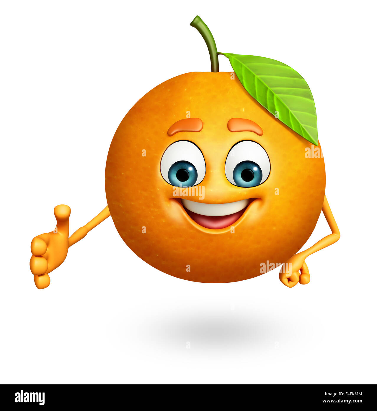 3d rendered illustration of orange cartoon character Stock Photo - Alamy