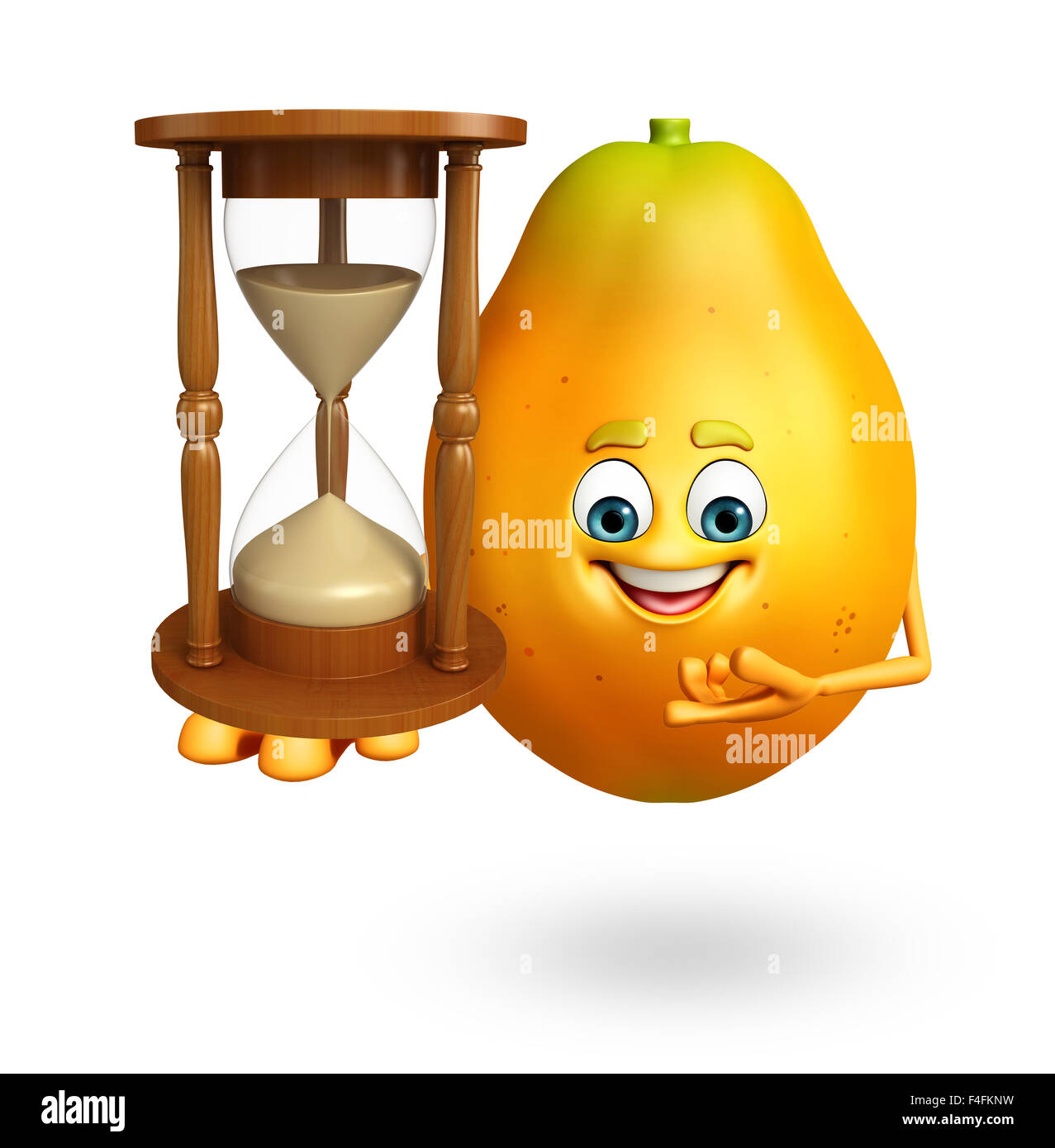 3d rendered illustration papaya cartoon hi-res stock photography and ...