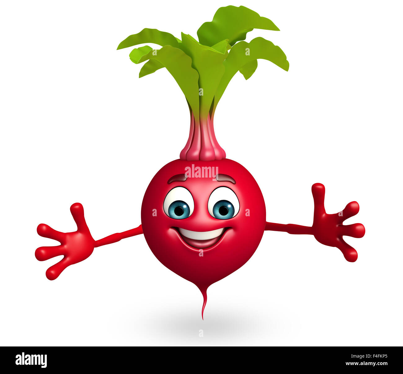 3d rendered illustration of cartoon character of beet root Stock Photo ...