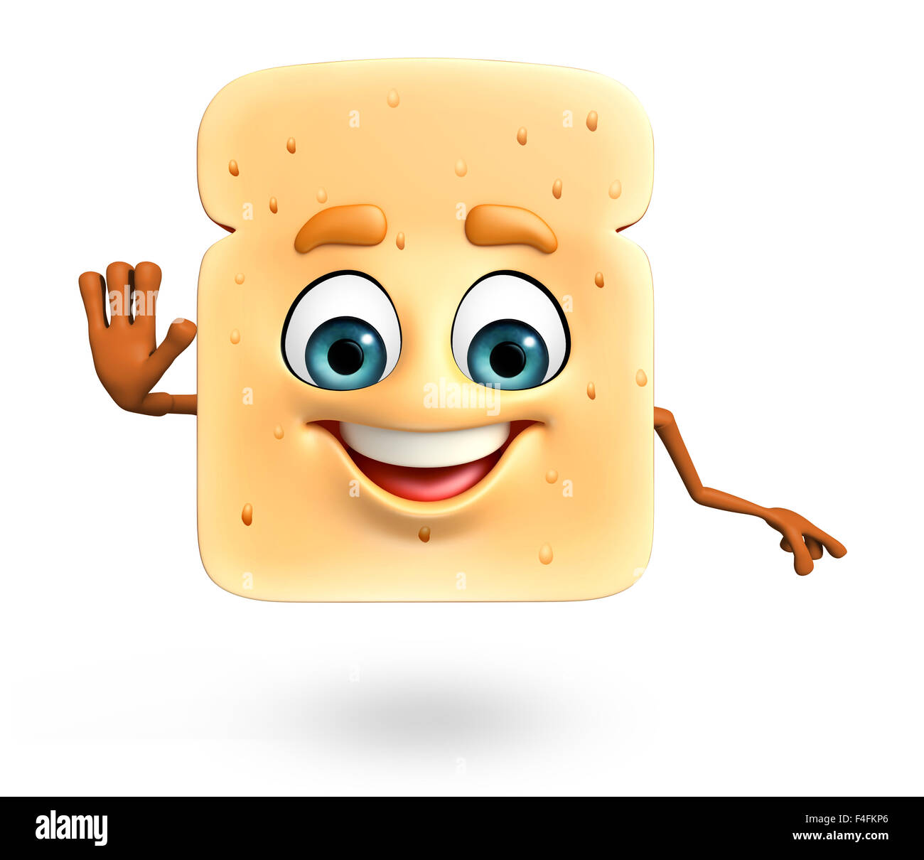 3d rendered illustration of cartoon character of bread Stock Photo - Alamy