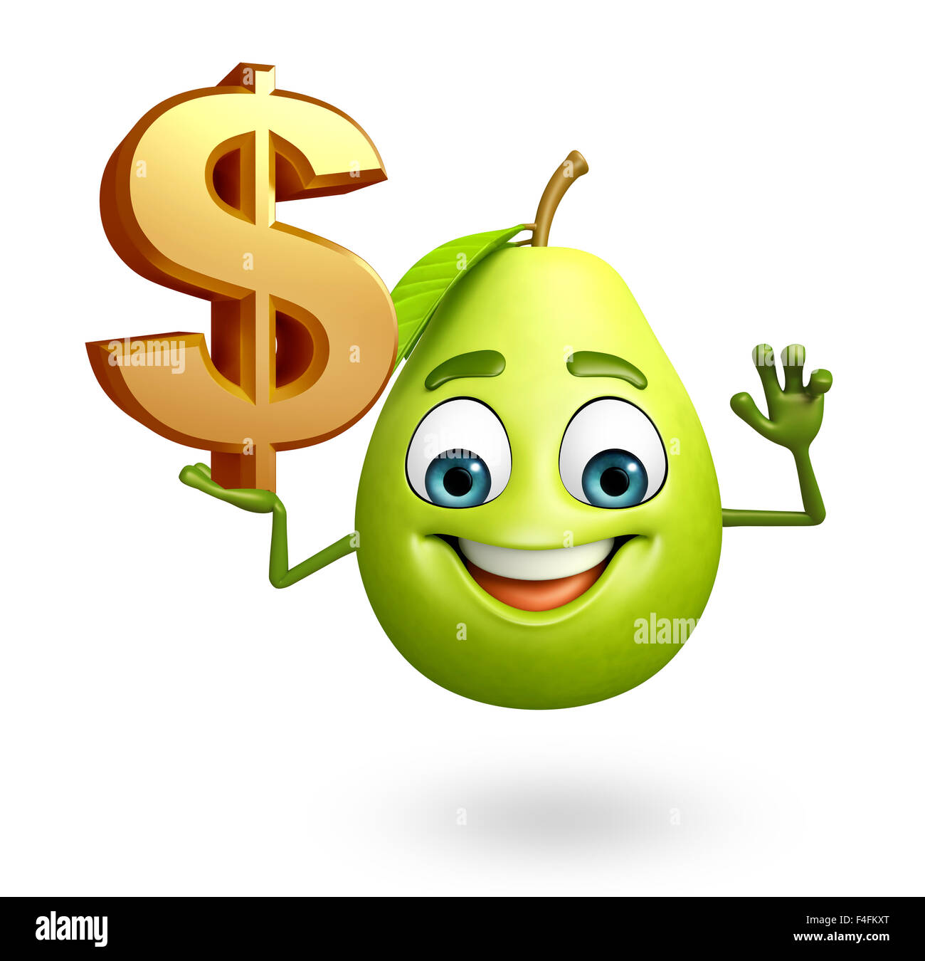 3d rendered illustration of guava cartoon character Stock Photo - Alamy