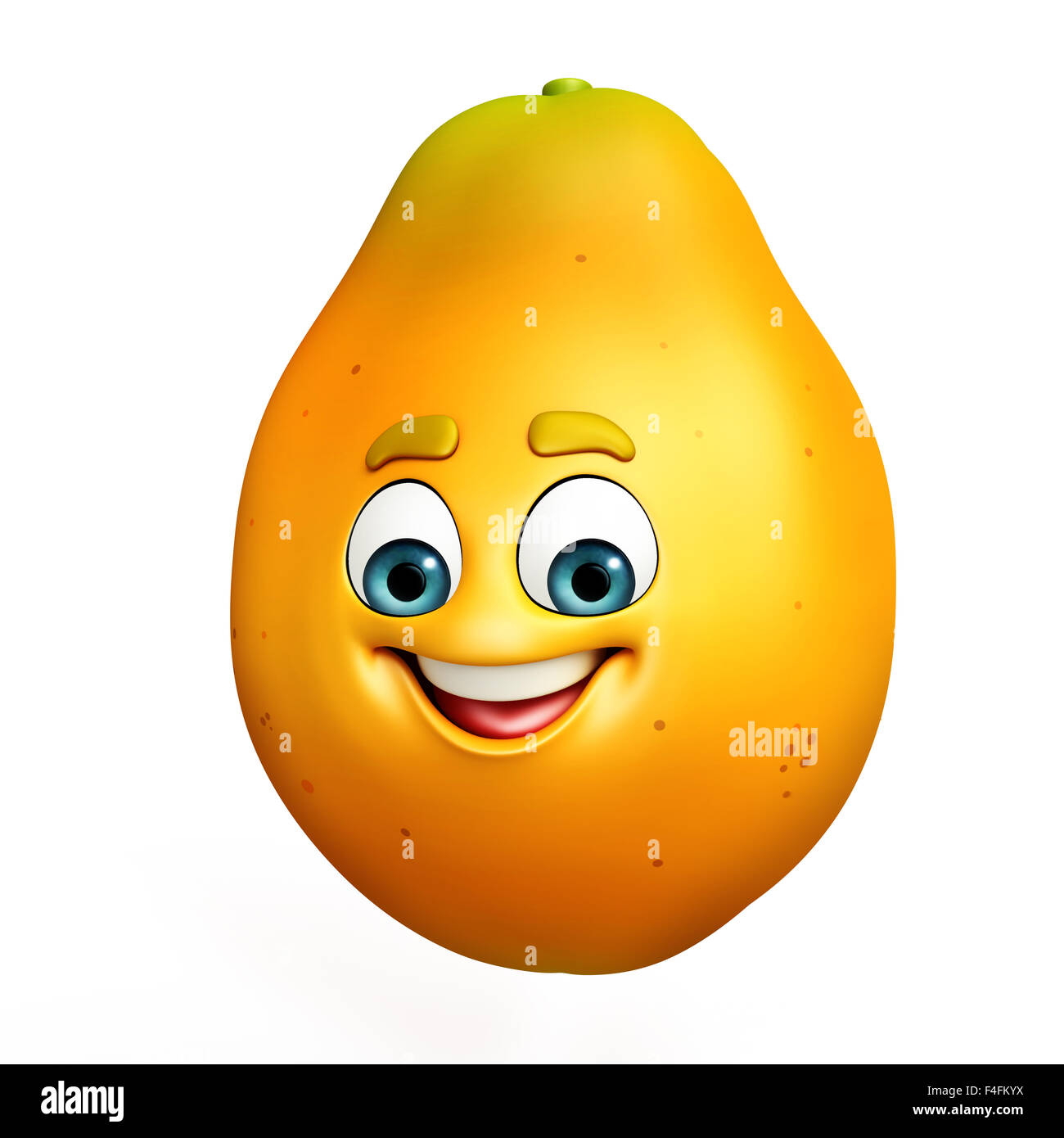3d rendered illustration papaya cartoon hi-res stock photography and ...